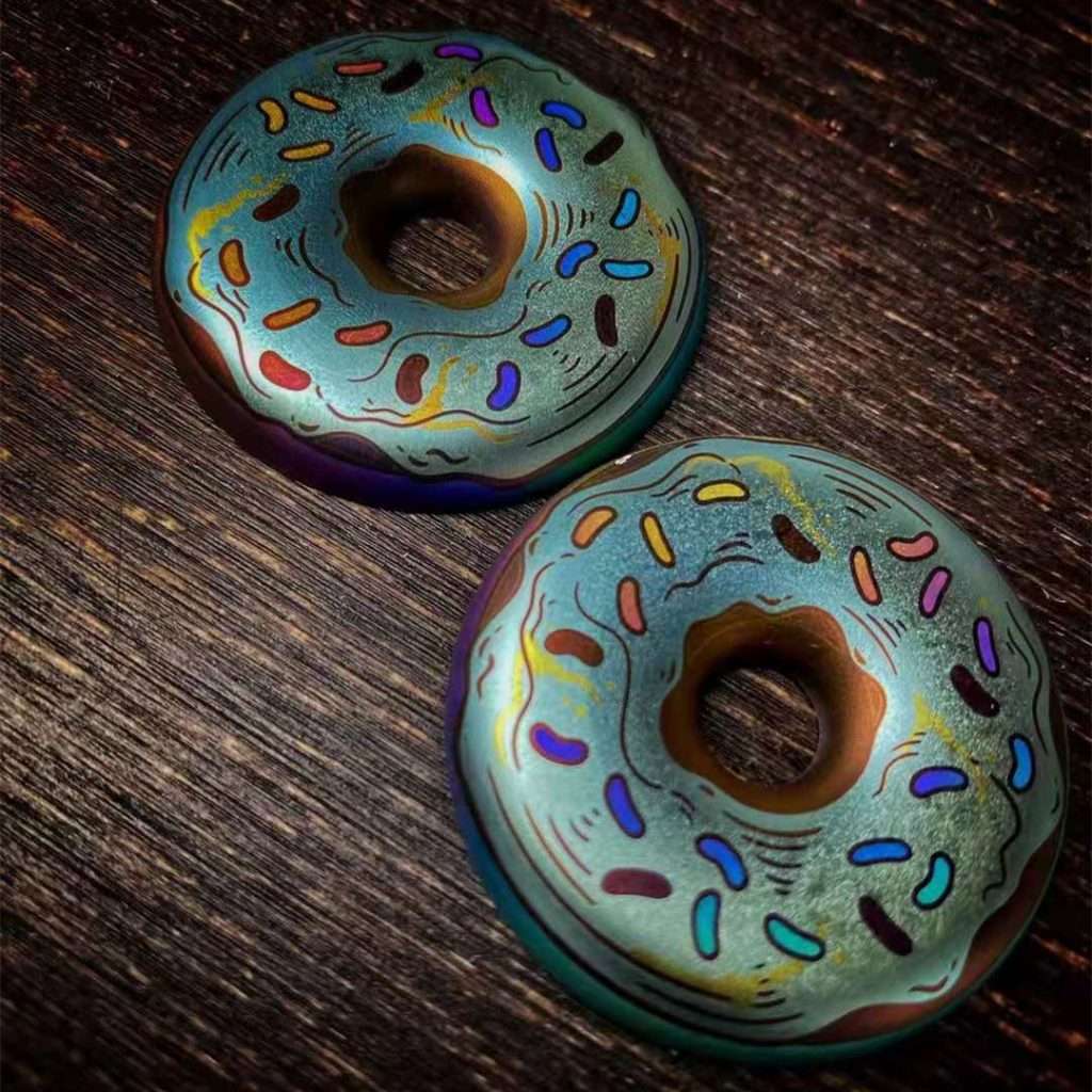 Haptic Coin Donuts Titanium Alloy - RotaClicks
