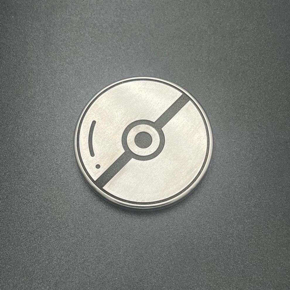 Brass Pokemon Haptic Coin - RotaClicks