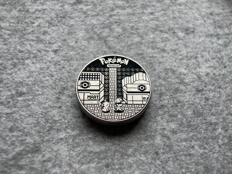 Brass Pokemon Haptic Coin - RotaClicks