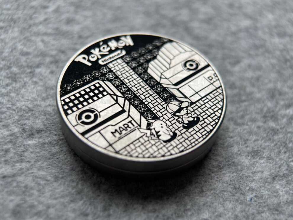 Brass Pokemon Haptic Coin - RotaClicks