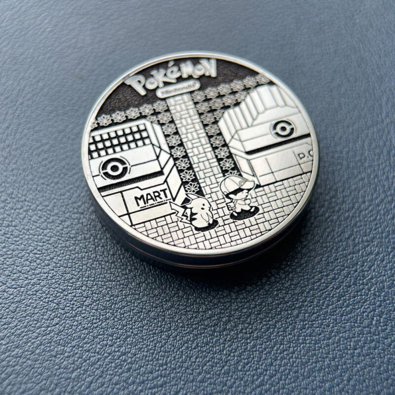 Brass Pokemon Haptic Coin - RotaClicks